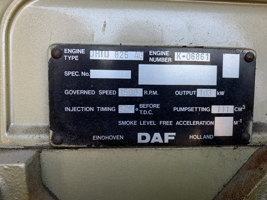 110 kVA DAF diesel generator op aanhangwagen | LV Trading B.V.